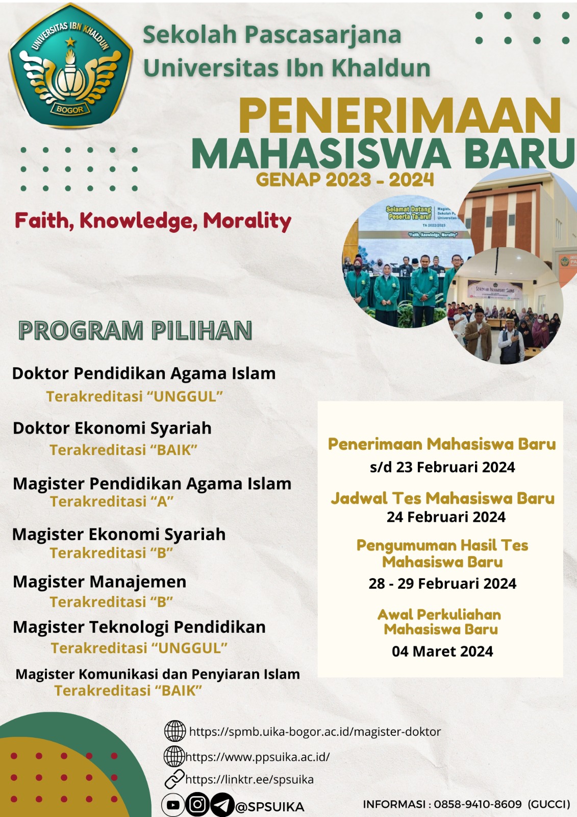 Magister Pendidikan Agama Islam UIKA Bogor